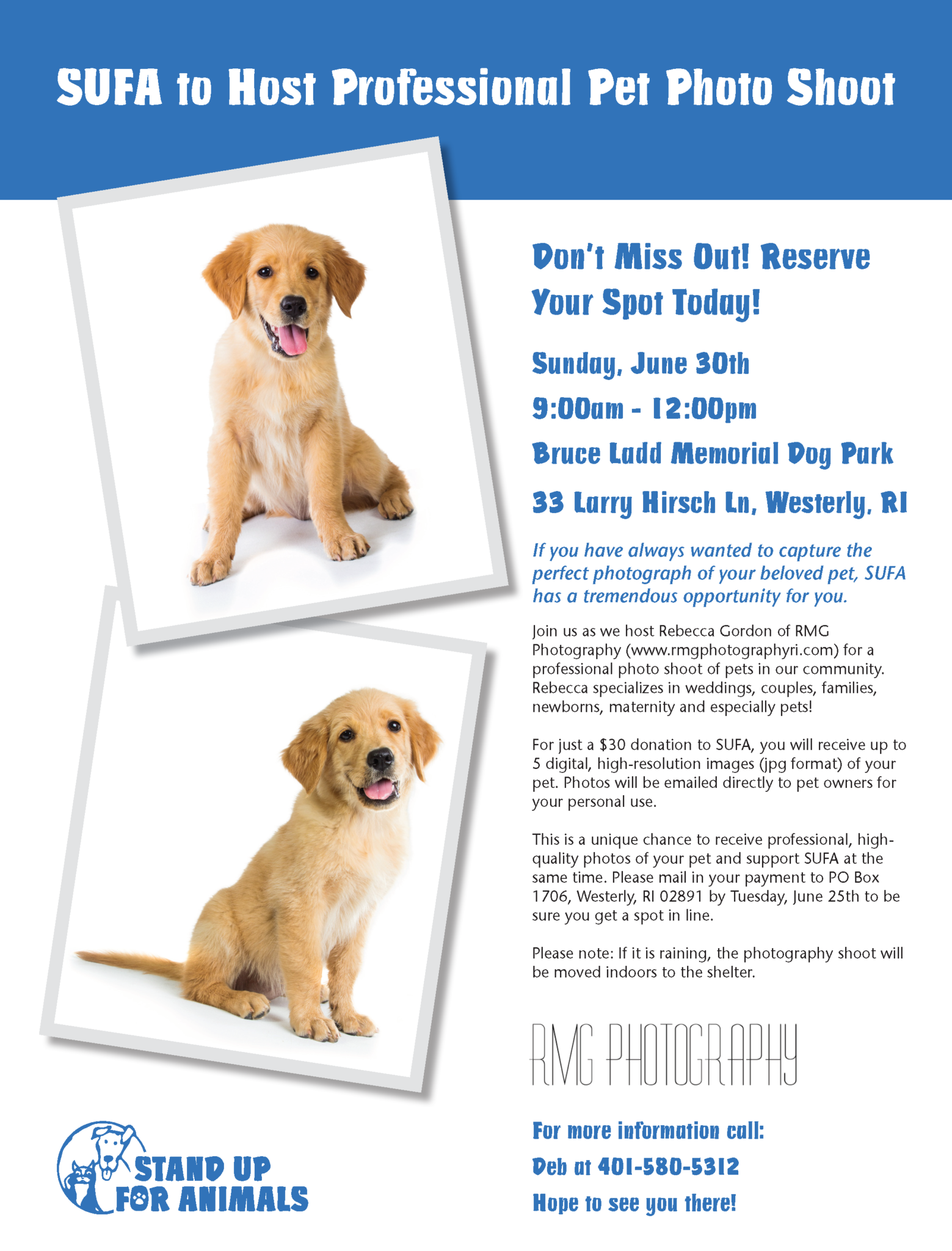 Professional Photo Shoot – Stand Up For Animals